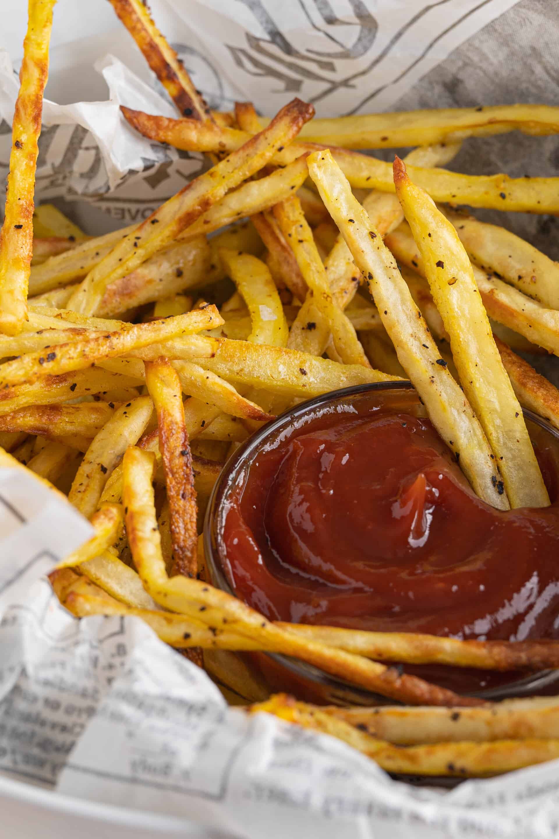 Favorite Oven Baked Lemon Pepper Fries | Salima's Kitchen