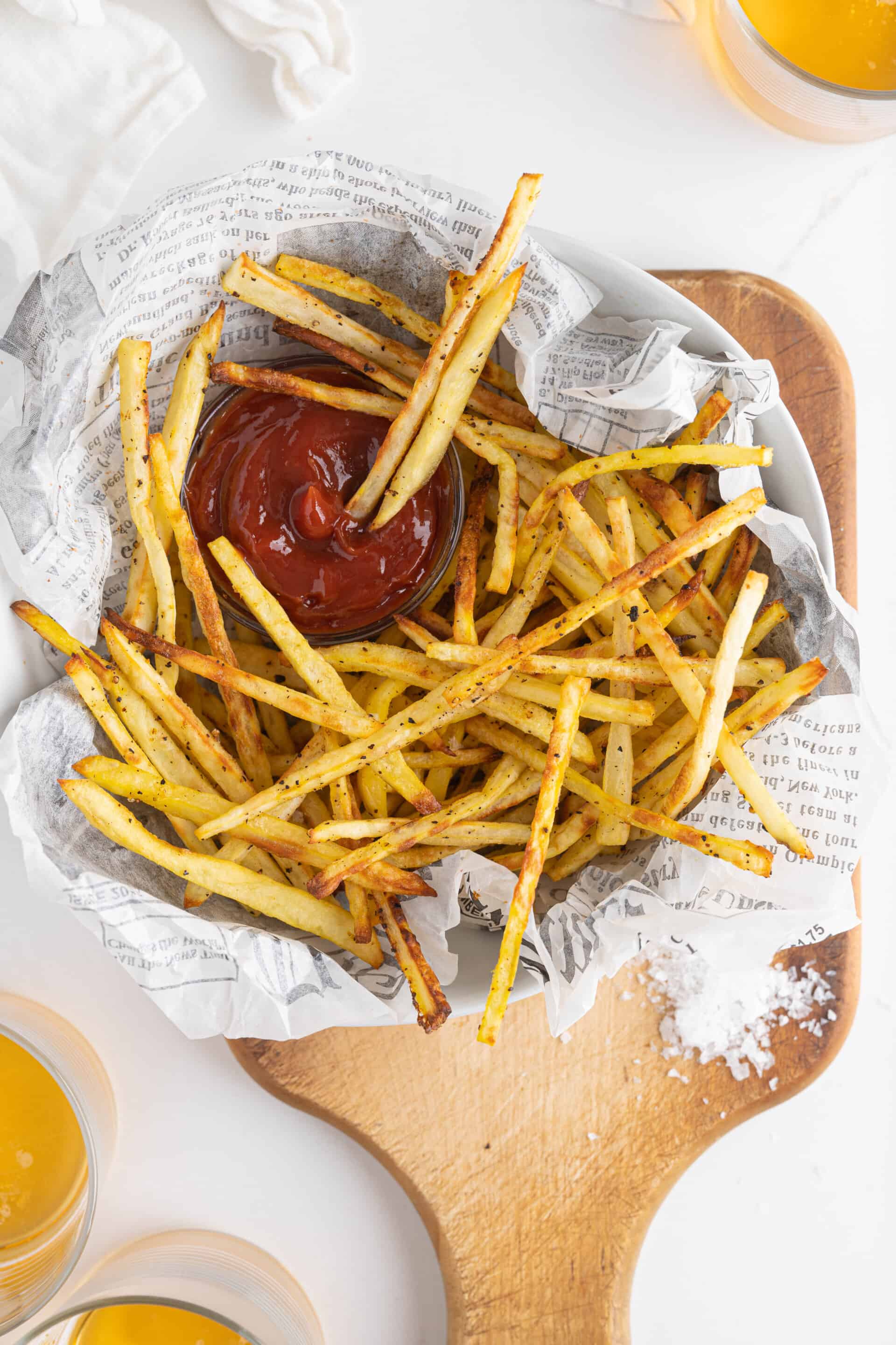 Favorite Oven Baked Lemon Pepper Fries | Salima's Kitchen