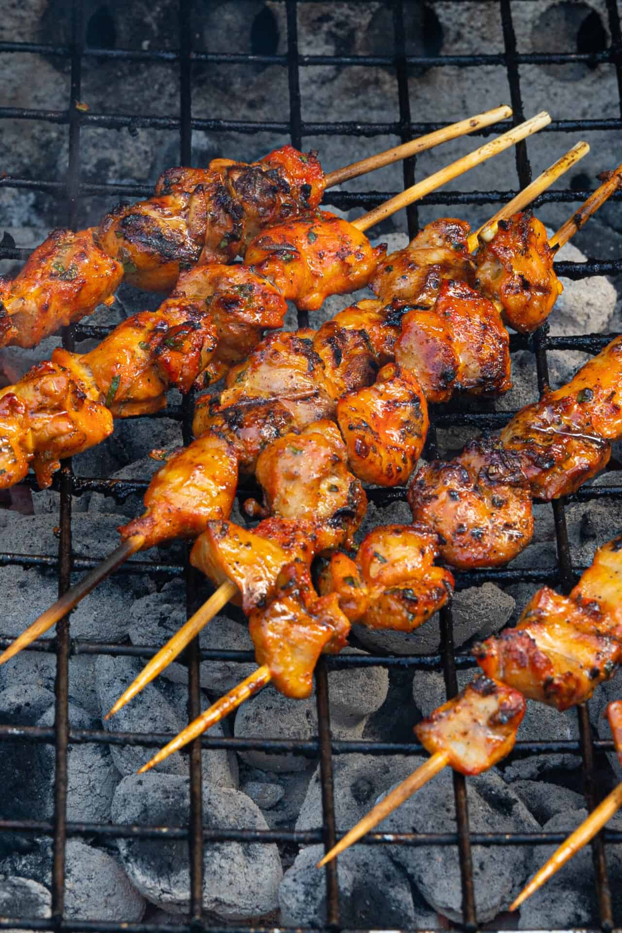 Grilled Puerto Rican Pinchos de Pollo (Chicken Skewers) | Salima's Kitchen