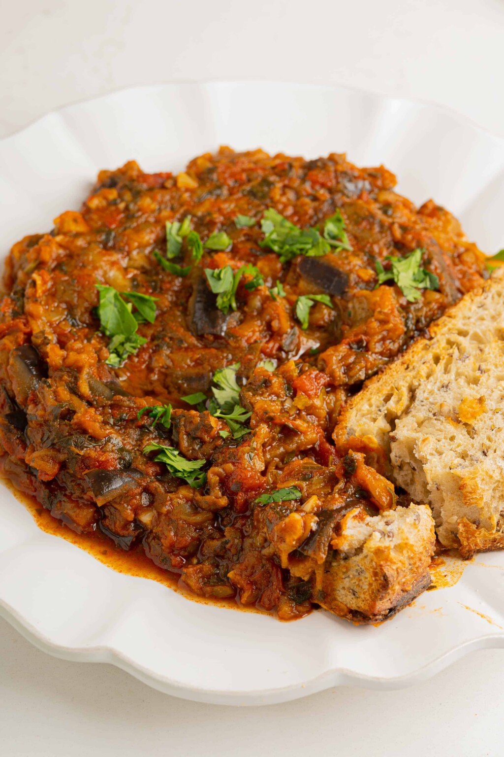 Zaalouk (30 Minute Moroccan Eggplant Dip) | Salima's Kitchen