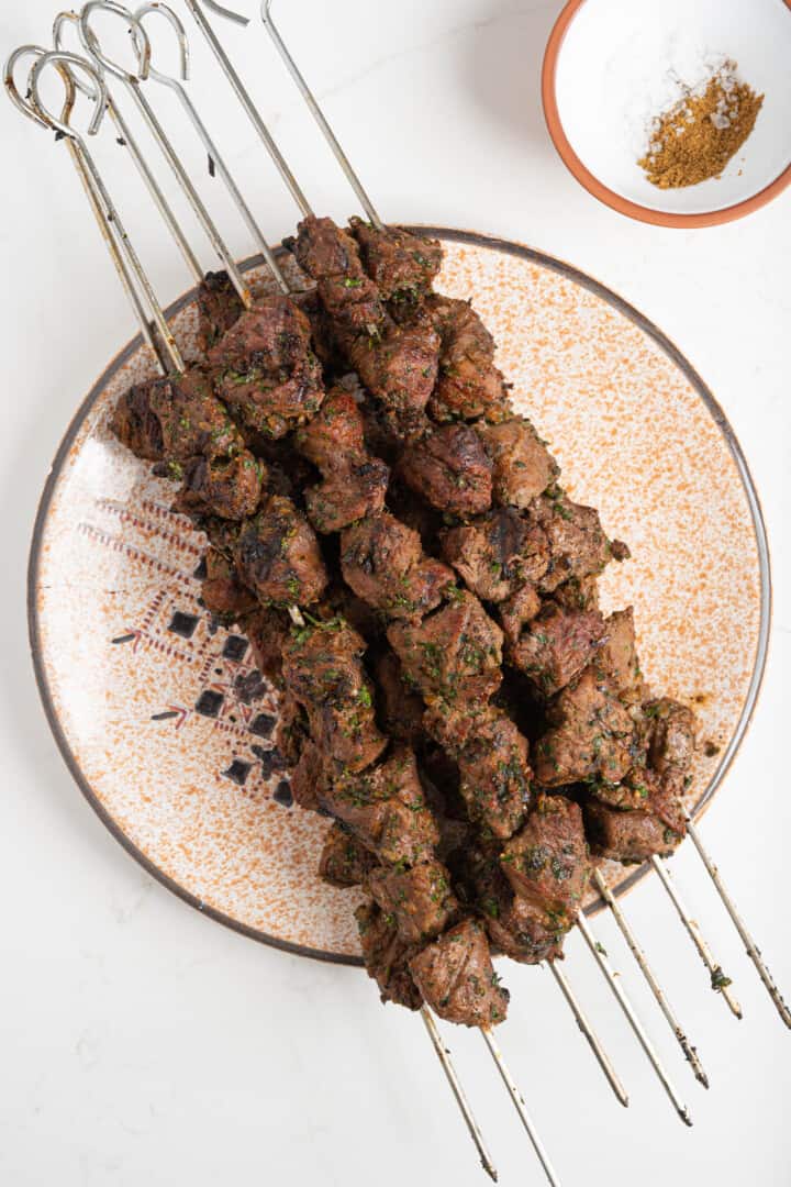 Grilled Lamb Kebabs with Preserved Lemon | Salima's Kitchen