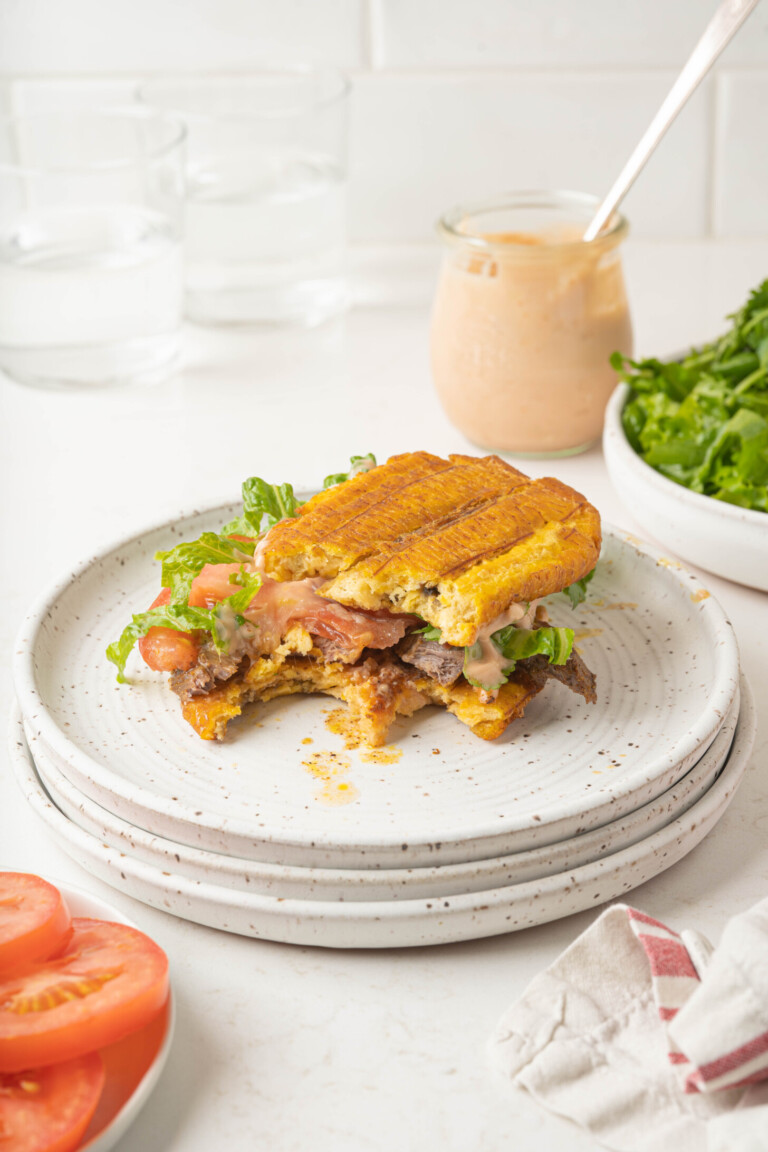 30 Minute Jibarito (Plantain Sandwich) | Salima's Kitchen