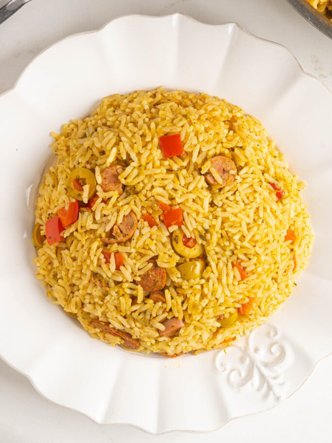 Arroz Con Mariscos (Puerto Rican Seafood Rice) | Salima's Kitchen