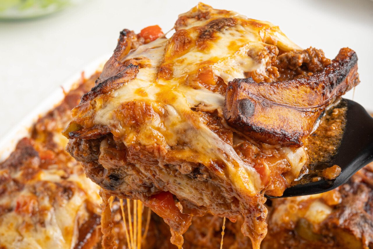 Baked Pastelón (Sweet Plantain Lasagna) | Salima's Kitchen