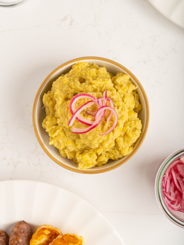 30 Minute Mangu (Dominican Mashed Plantains) Story - Salima's Kitchen