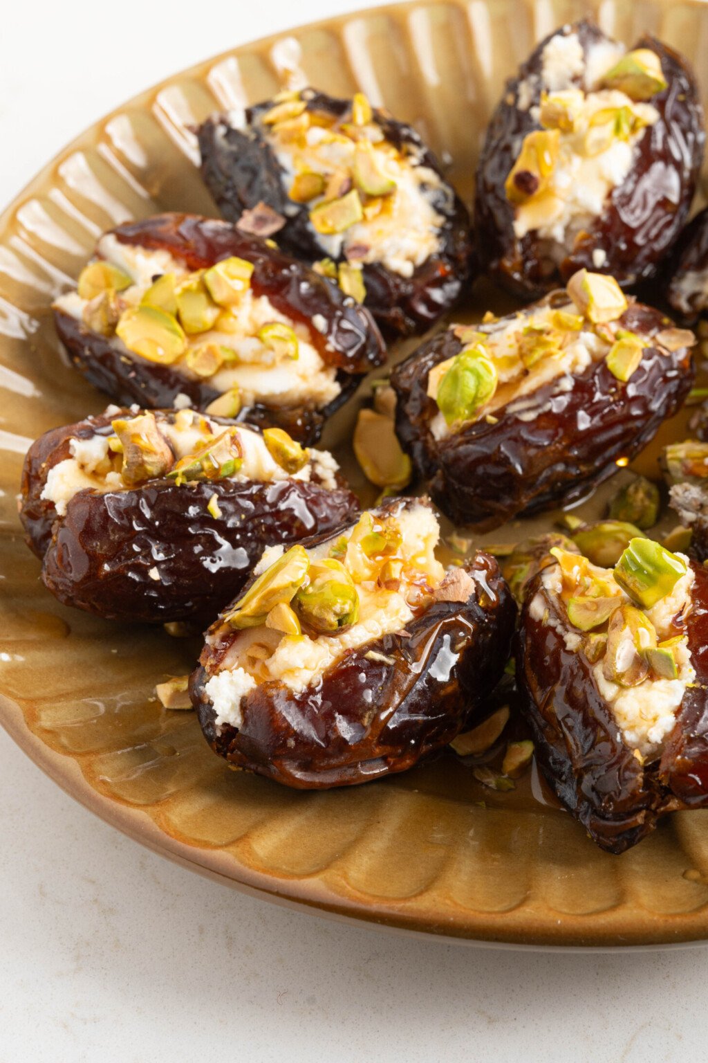 Stuffed Dates with Goat Cheese and Pistachios | Salima's Kitchen