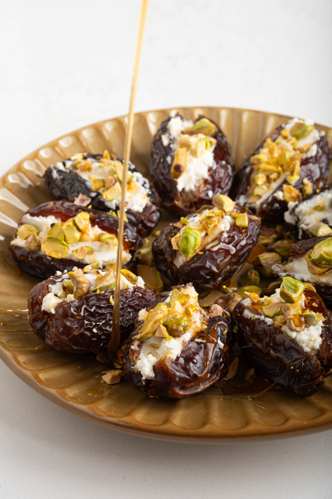 Stuffed Dates with Goat Cheese and Pistachios | Salima's Kitchen