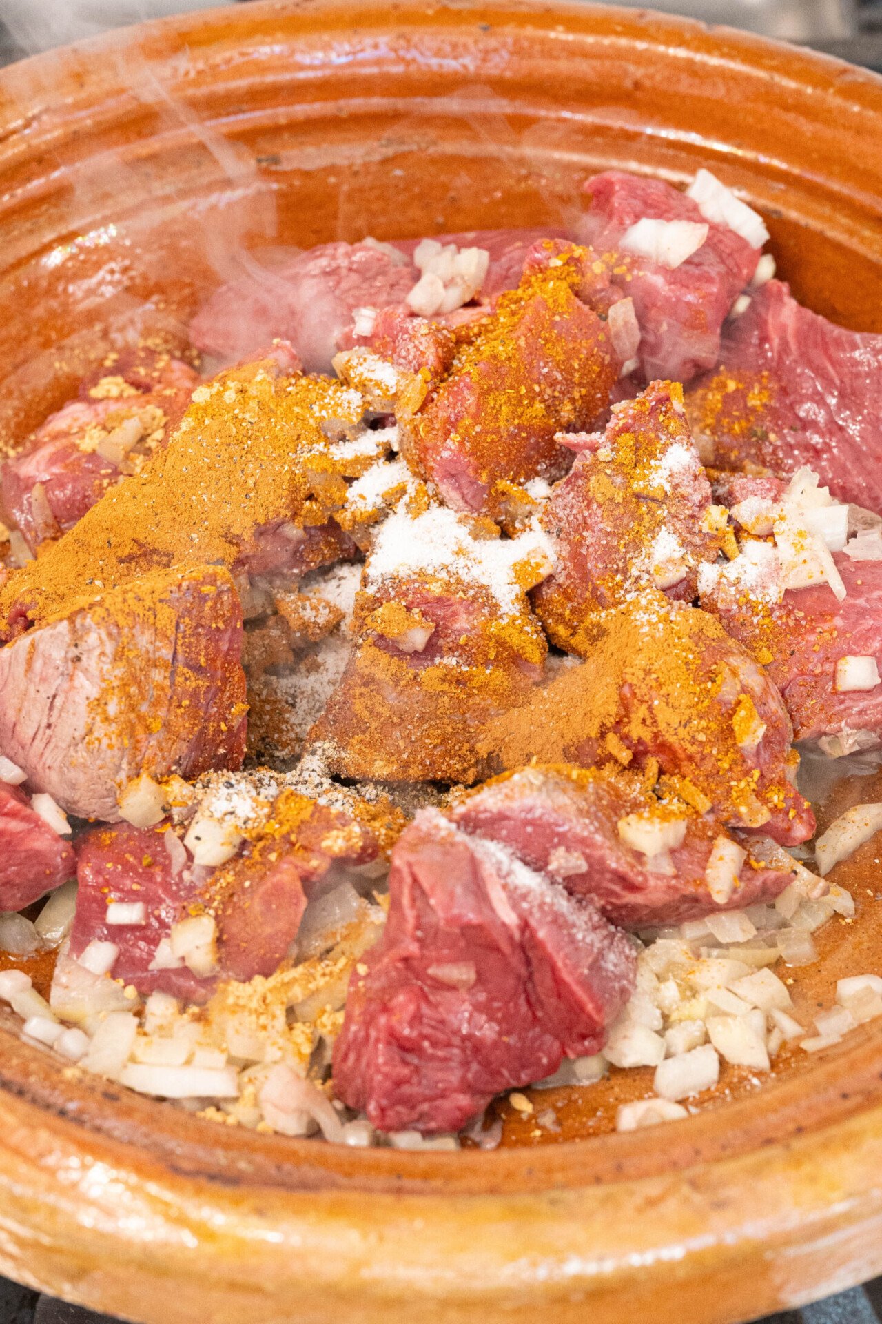 Moroccan Beef Tagine (Beef Stew with Tomatoes & Onions) | Salima's Kitchen