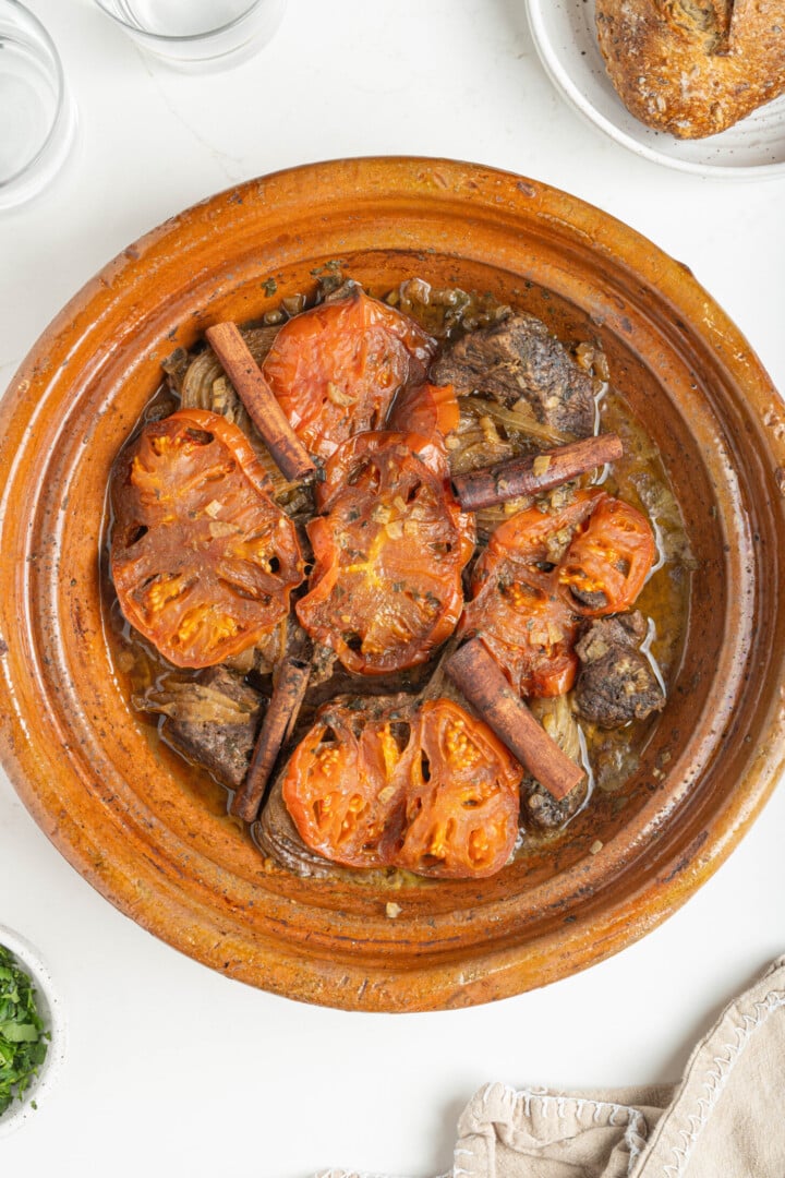 Moroccan Beef Tagine (Beef Stew with Tomatoes & Onions) | Salima's Kitchen