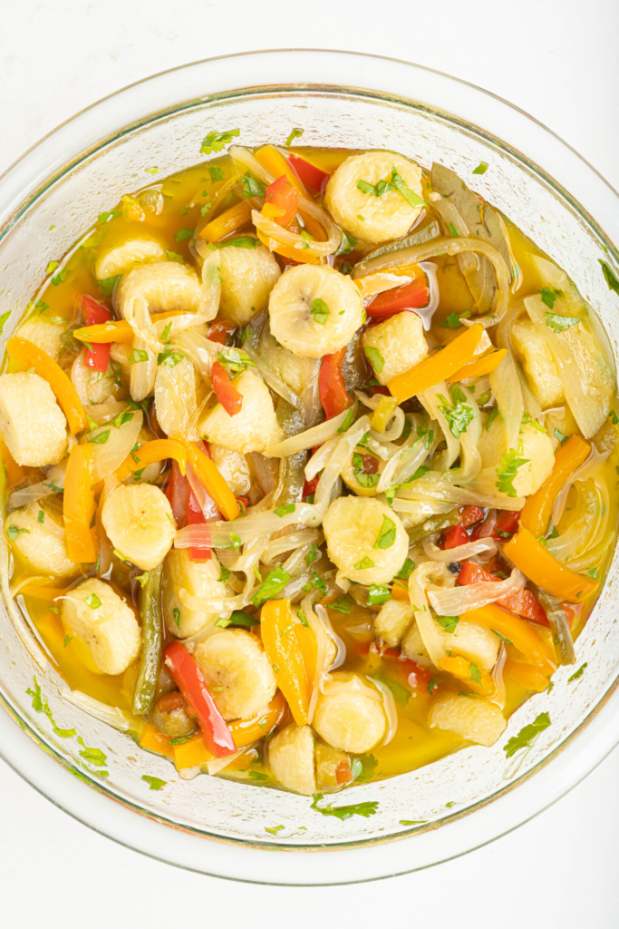 Guineos en Escabeche (Pickled Green Bananas) | Salima's Kitchen