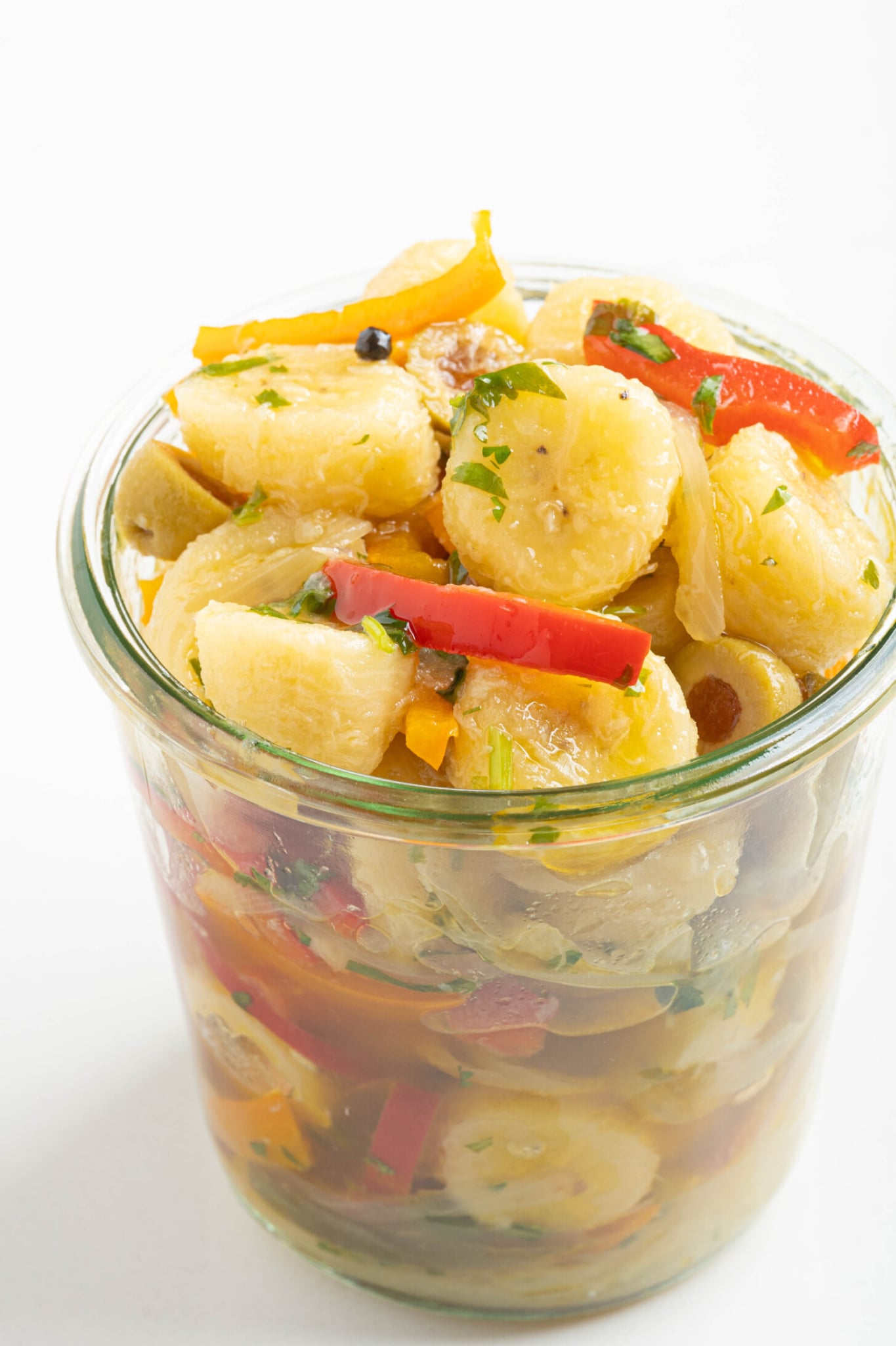 Guineos en Escabeche (Pickled Green Bananas) | Salima's Kitchen