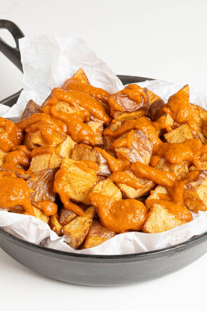 Patatas Bravas (Spicy Spanish Potatoes) | Salima's Kitchen