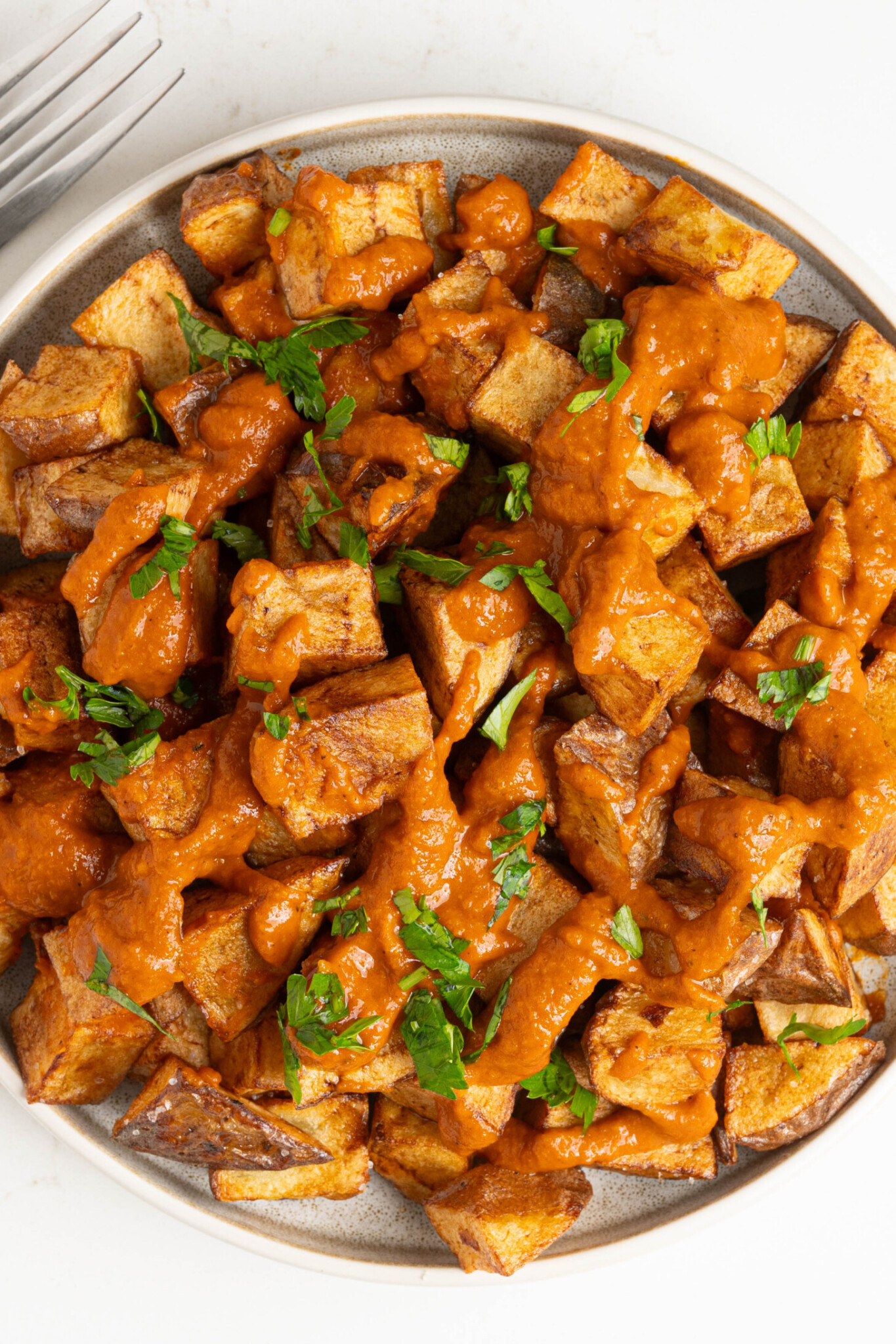 Patatas Bravas (Spicy Spanish Potatoes) | Salima's Kitchen