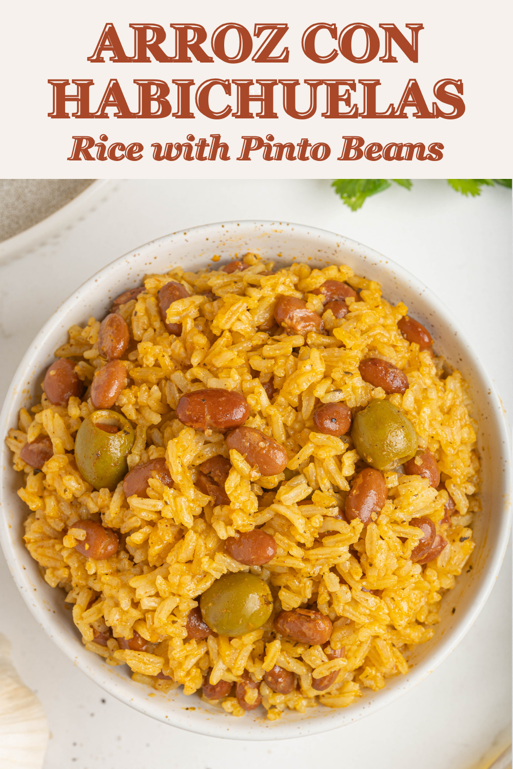 Arroz Con Habichuelas (Rice with Pinto Beans) | Salima's Kitchen