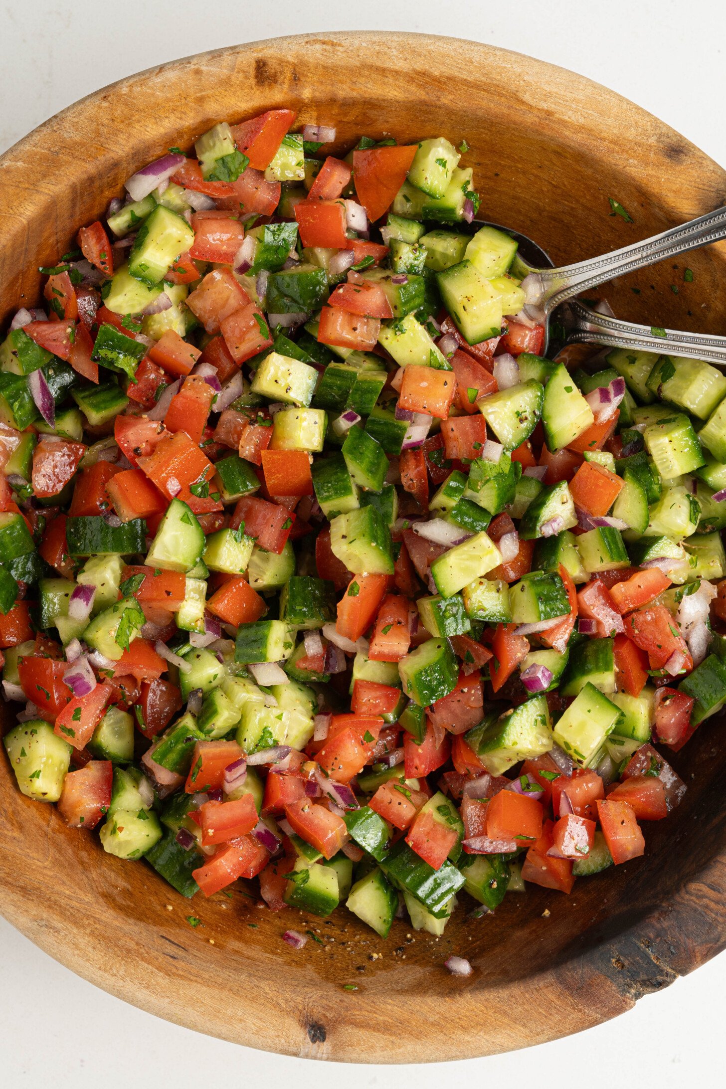Moroccan Cucumber Tomato Salad | Salima's Kitchen